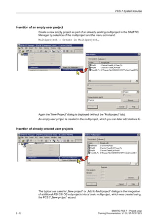 05 project setup v1.00_en | PDF