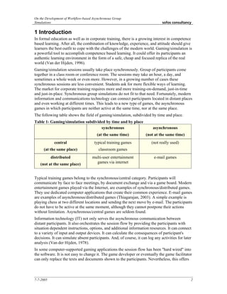 On the Development of Asynchronous Workflow-based Group Simulations ...