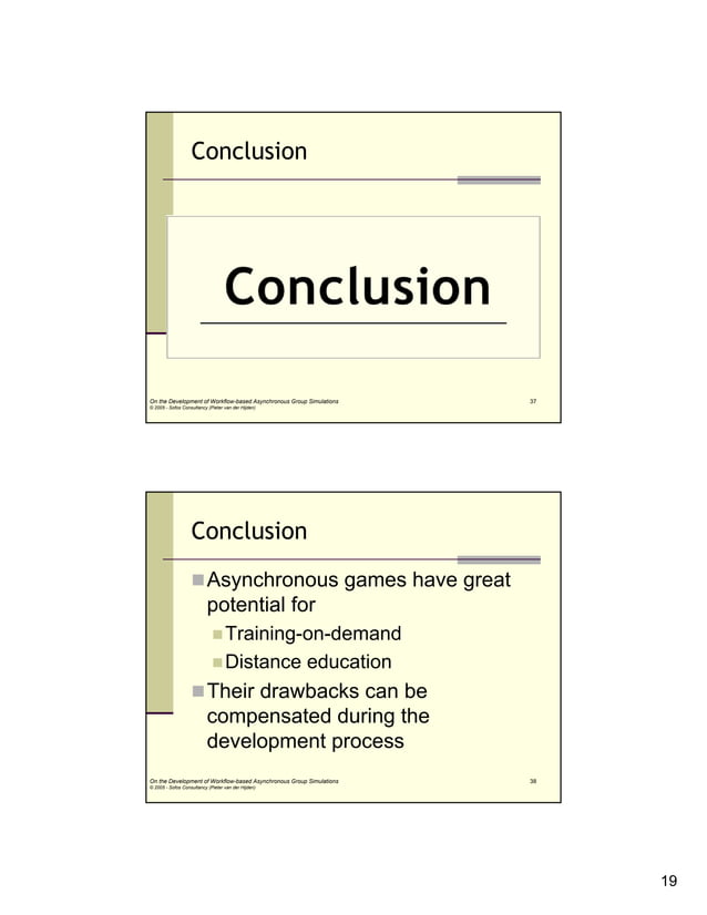 On the Development of Asynchronous Workflow-based Group Simulations [slides] | PDF | Free Download