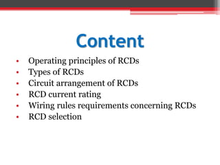 RCD Operation Training Lecture Lagos Nig. | PPT