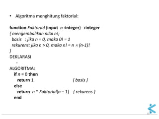 Matematika Diskrit - 05 rekursi dan relasi rekurens - 01 | PDF