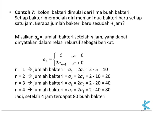 Matematika Diskrit - 05 rekursi dan relasi rekurens - 01 | PDF
