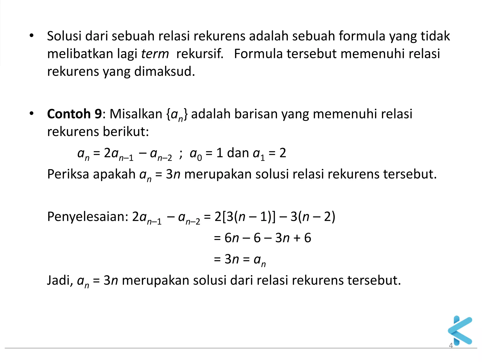 Matematika Diskrit - 05 rekursi dan relasi rekurens - 02 | PDF