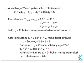 Matematika Diskrit - 05 rekursi dan relasi rekurens - 02 | PDF