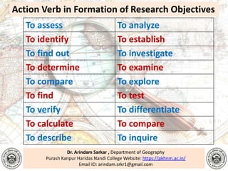 Research objectives | PPTX