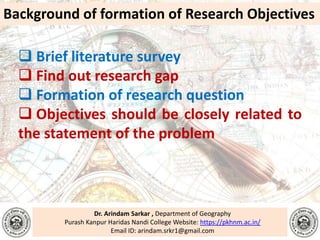 Research objectives | PPT