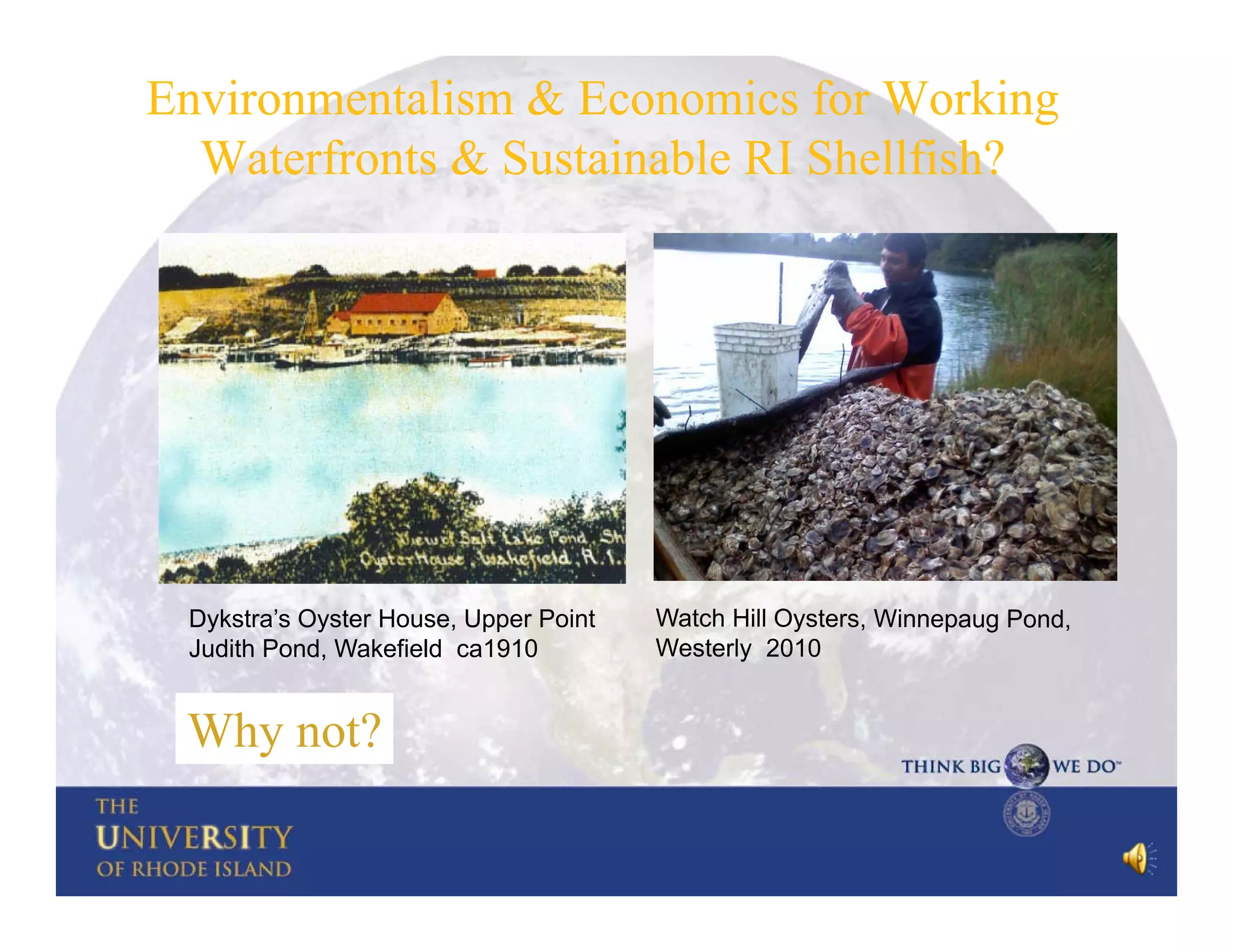 Michael A. Rice, "The Economic & Environmental History of Shellfish ...