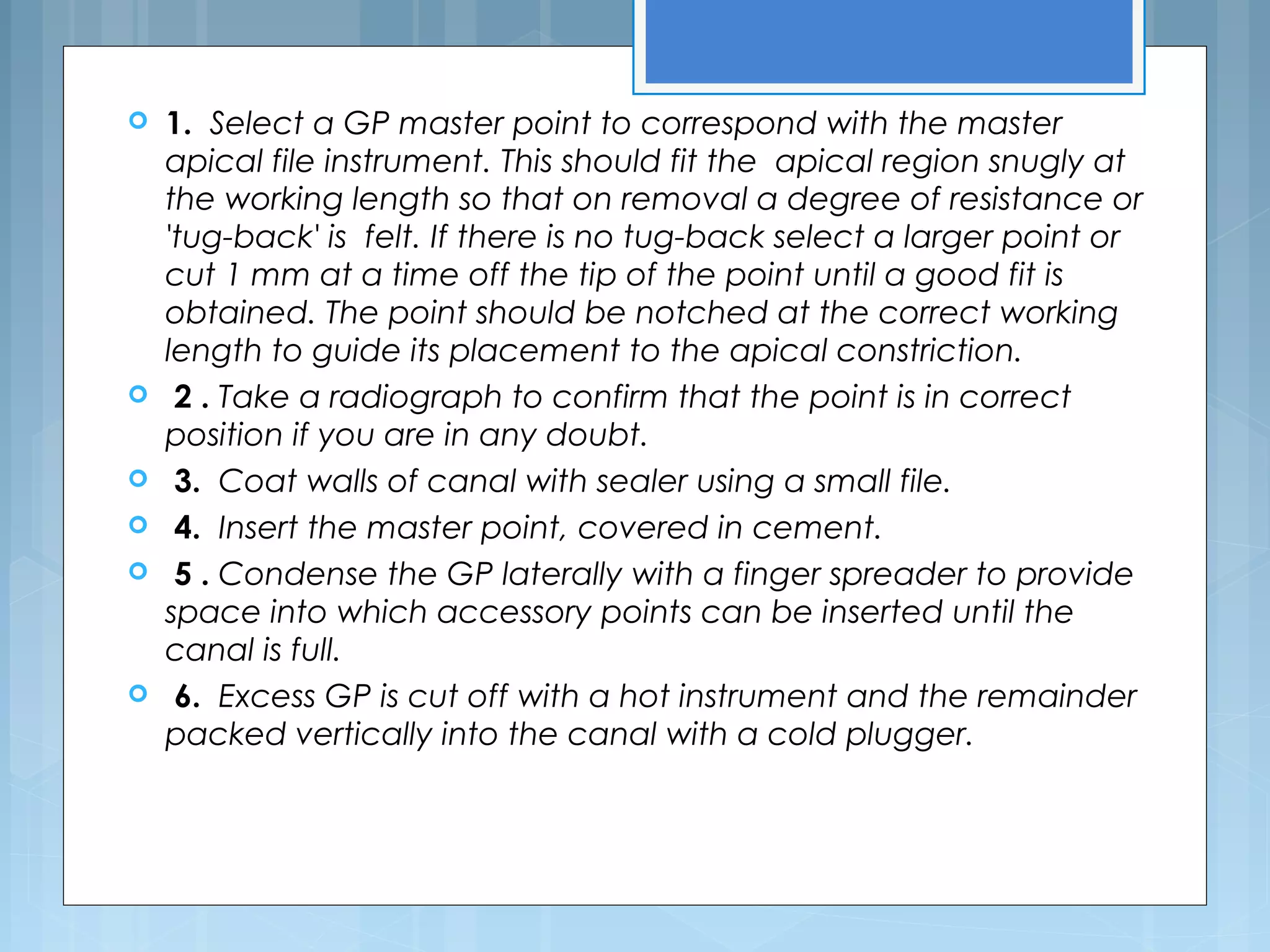 Root canal filling instruments and materials | PPT