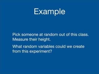 Introduction to random variables | PDF