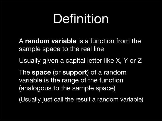 Introduction To Random Variables