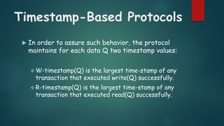 Characteristics Schedule based on Recover-ability & Serial-ability ...