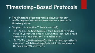 Characteristics Schedule based on Recover-ability & Serial-ability ...