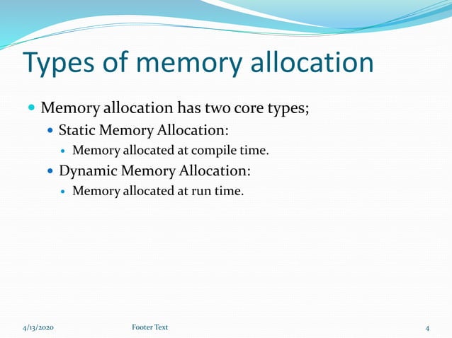 Memory Allocation to a process | PPT