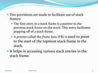 Memory Allocation to a process | PPTX
