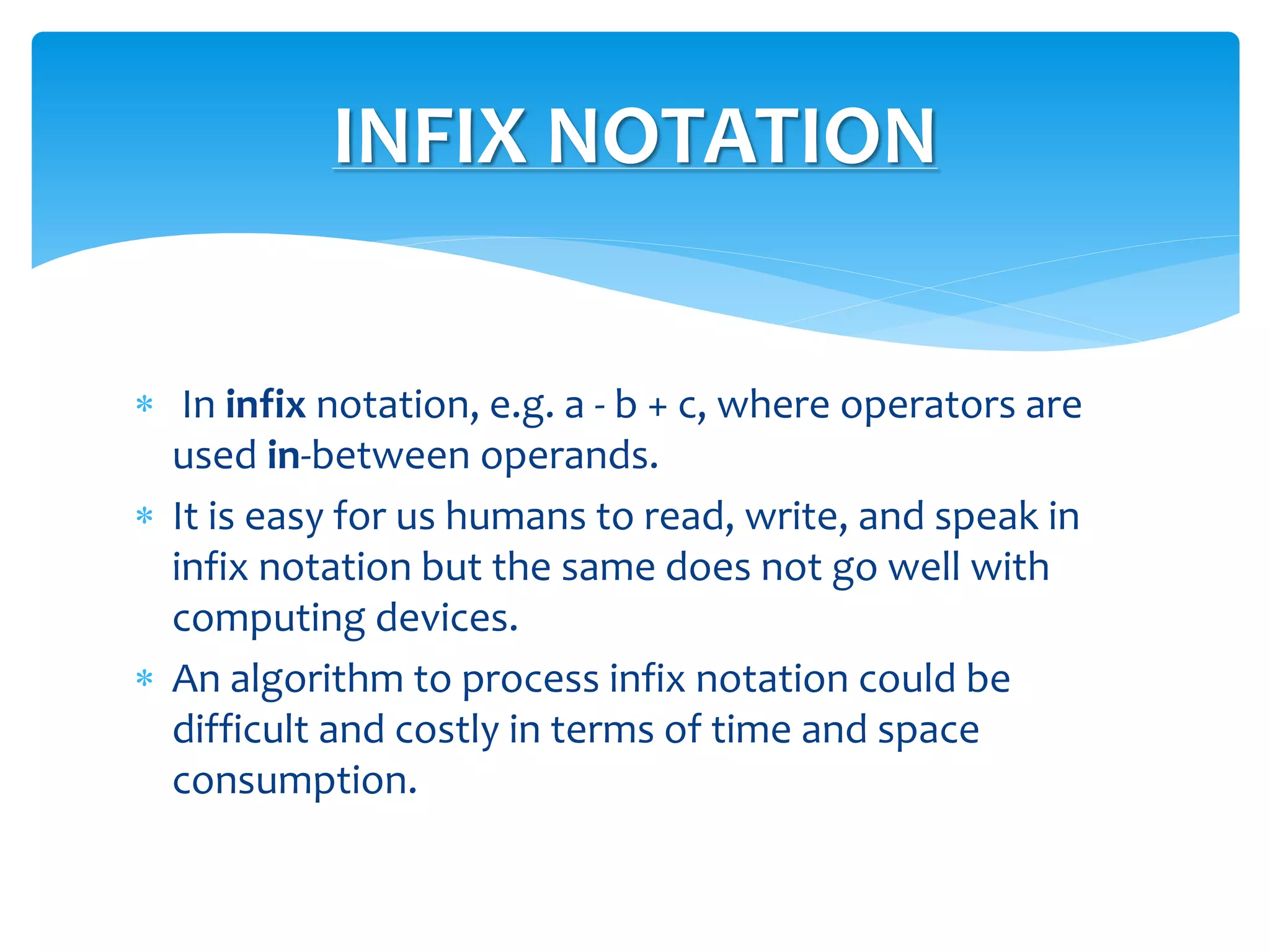 Polish Notation In Data Structure | PPTX | Programming Languages | Computing