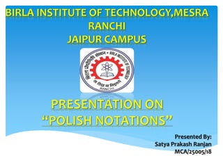 Polish Notation In Data Structure | PPTX | Programming Languages | Computing