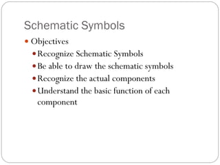 05 schematic symbols and components | PPT | Consumer Electronics ...