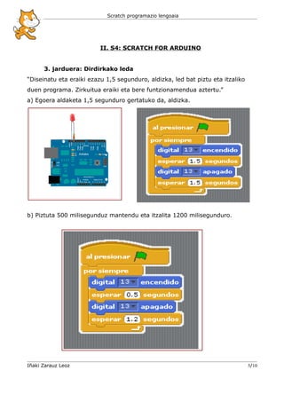 Robotika eta Scratch (Presentación) | PDF