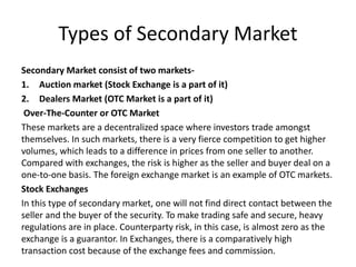 Secondary Market By Vibhor Goyal | PPT