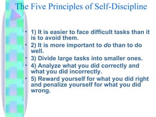 Self Discipline | PPT