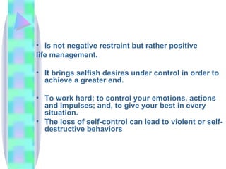 Self Discipline | PPT