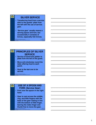 05 silver service | PDF