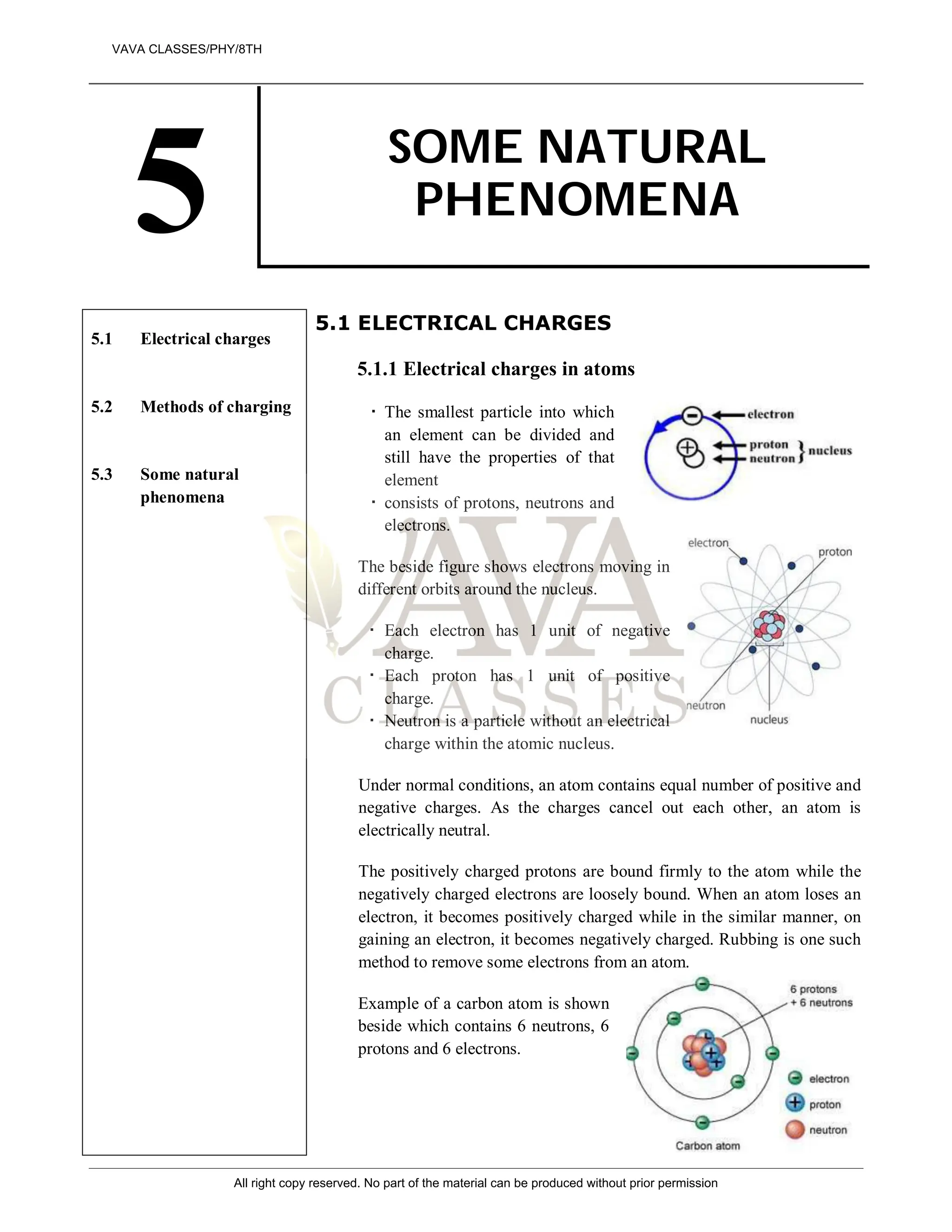 Some Natural Phenomena Class 8 Free Study Material pdf | PDF