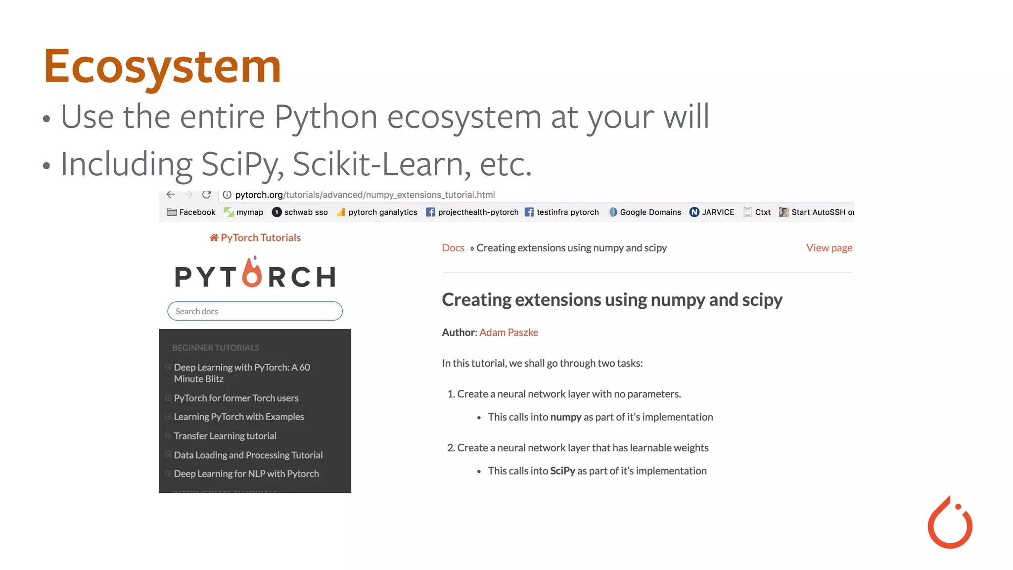 PyTorch - an ecosystem for deep learning with Soumith Chintala (Facebook AI) | PDF