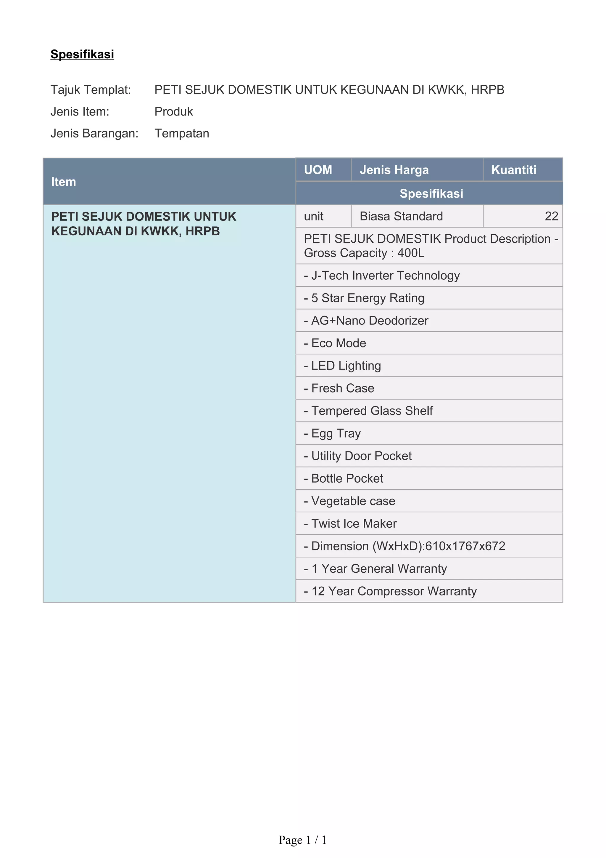 05 spesifikasi | PDF