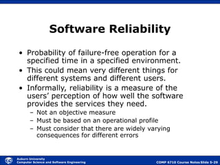 05_SQA_Overview.ppt | Computer Software and Applications | Computing