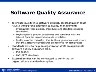05_SQA_Overview.ppt | Computer Software and Applications | Computing