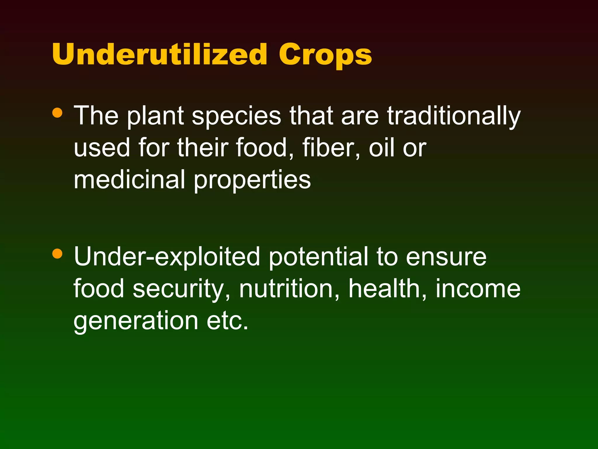 Country Status Reports on Underutilized Crops by Hemantha Wijewardena ...