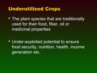 Country Status Reports on Underutilized Crops by Hemantha Wijewardena ...