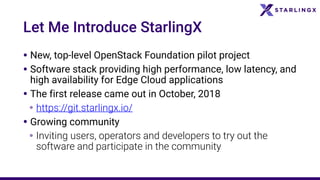 StarlingX - A Platform for the Distributed Edge | Ildiko Vancsa | PDF