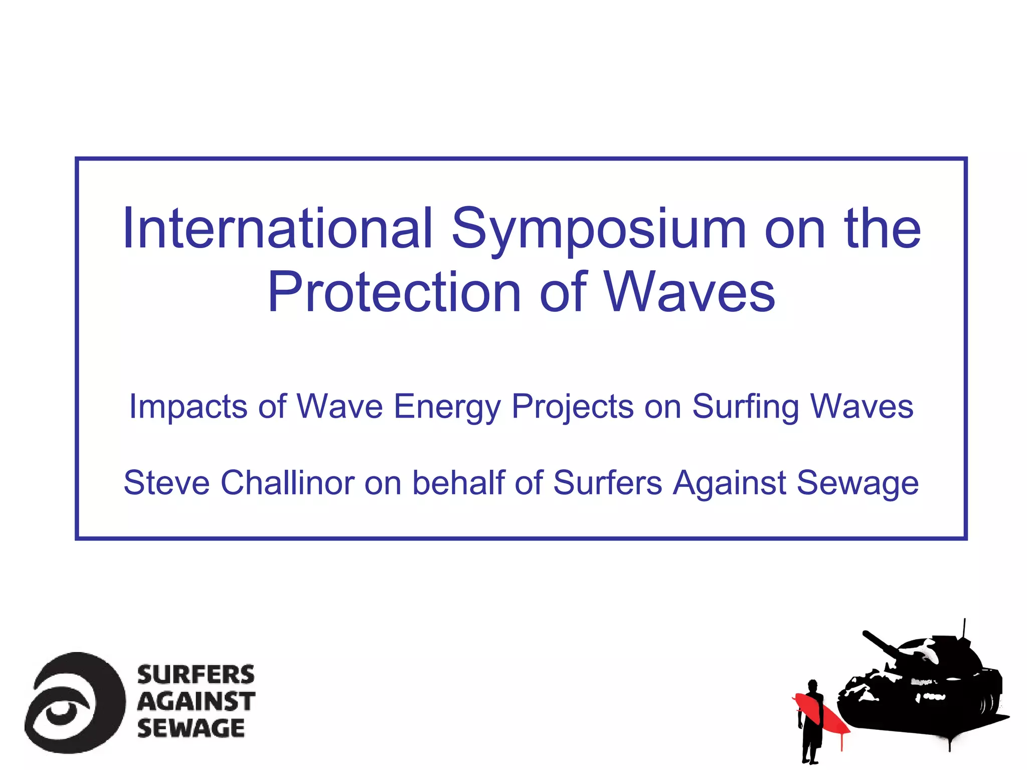 The Potential Effect of Wave Energy Converters on Surfing Waves - Steve ...