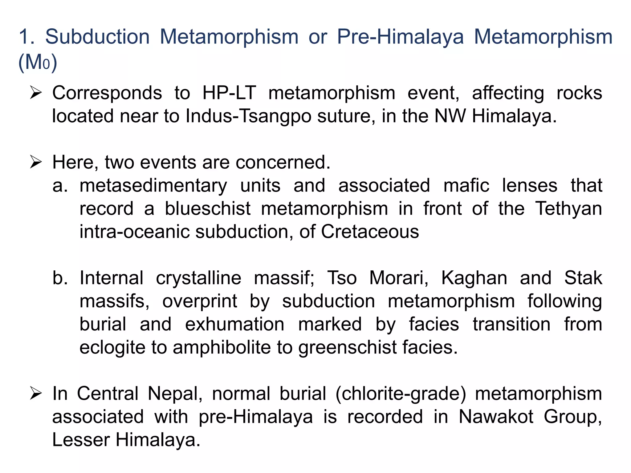 Metamorphism in Himalaya | PPTX