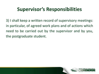 05 The Supervisor-Student Relationship | PPTX