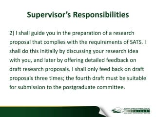 05 The Supervisor-Student Relationship | PPT