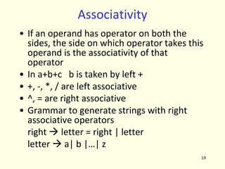 05SyntaxAnalysis in compiler design notespdf | PPT