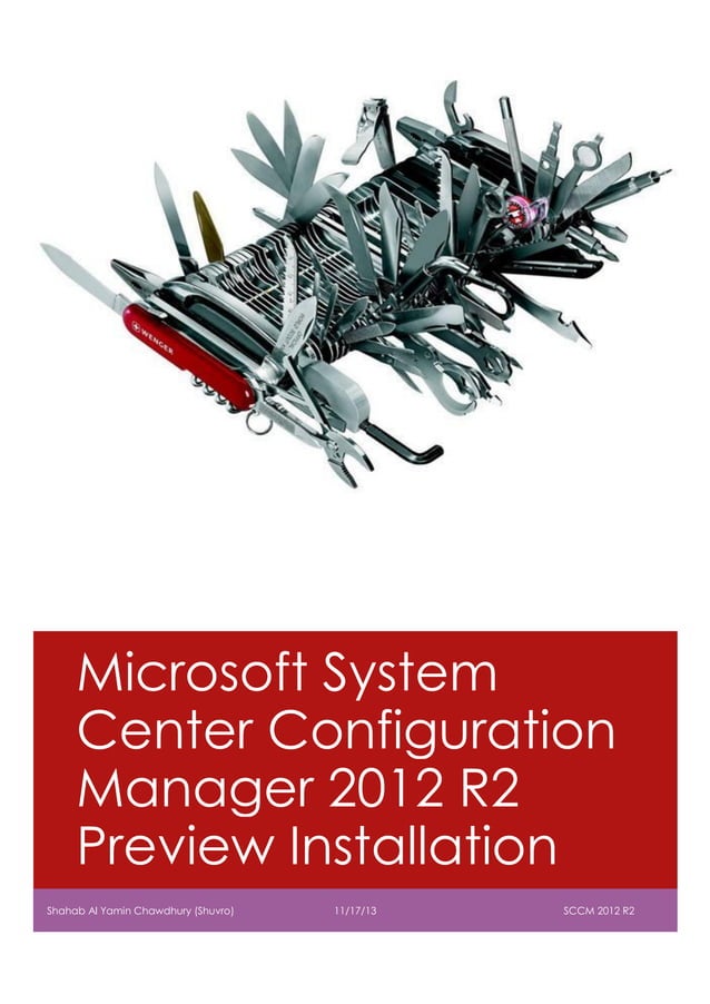 Microsoft System Center Configuration Manager 2012 R2 Installation | PDF