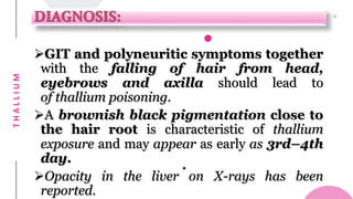 Thallium- inorganic metallic poison (Forensic Toxicology) | PPTX