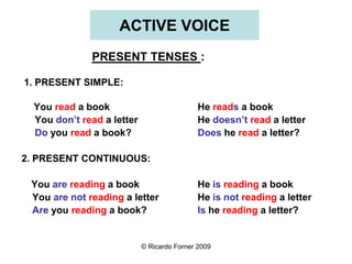 The Verbal System RF | PPT