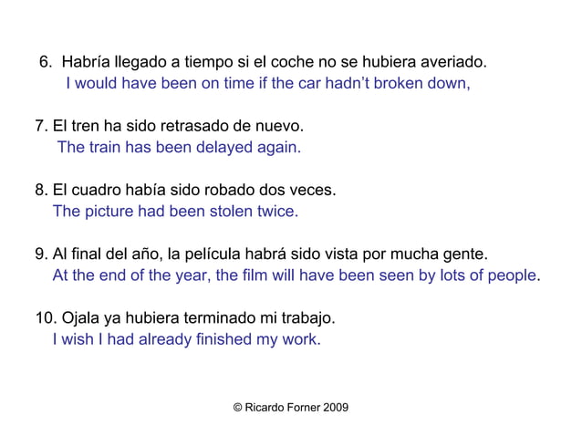 The Verbal System RF | PPT