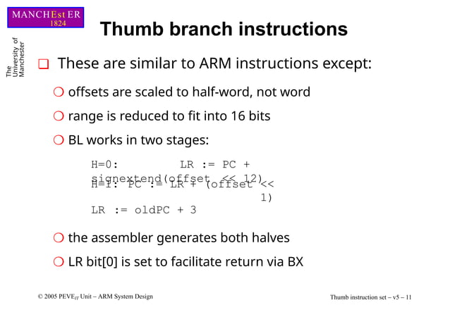 05_Thumb (15).pptx ARM MICROCONTROLLERS THUMB INSTRUCTIONS WORKING ...
