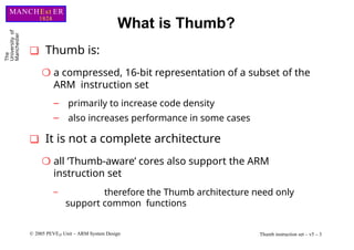 05_Thumb (15).pptx ARM MICROCONTROLLERS THUMB INSTRUCTIONS WORKING ...