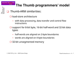 05_Thumb (15).pptx ARM MICROCONTROLLERS THUMB INSTRUCTIONS WORKING ...