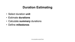 Project Time Management | PPTX