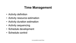 Project Time Management | PPTX