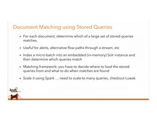 Integrating Spark and Solr-(Timothy Potter, Lucidworks) | PPT