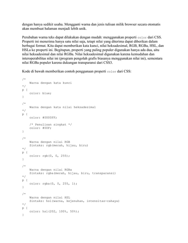 webdesign dasar : 05 tipografi | PDF